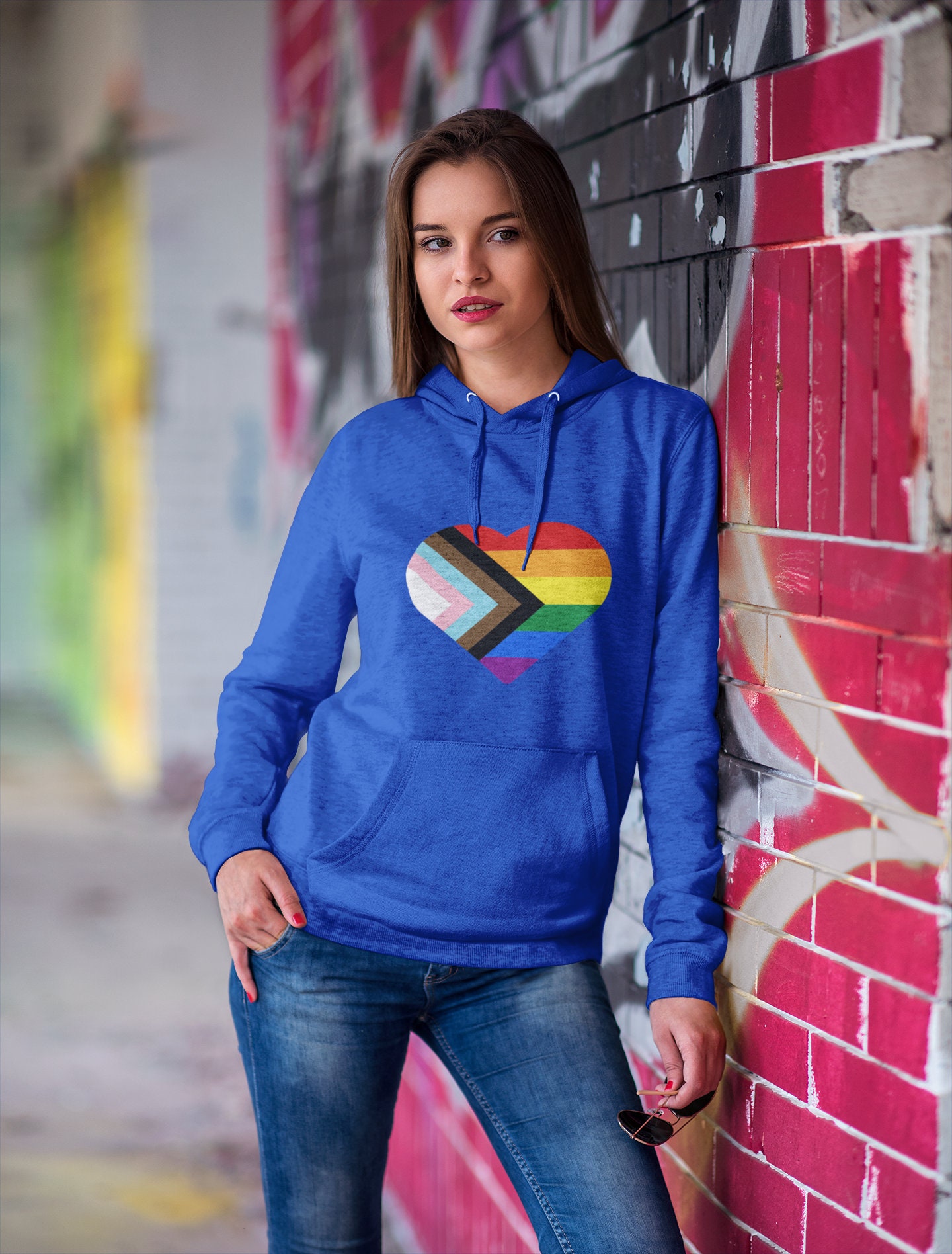 LGBTQ Heart Hooded Sweatshirt Unisex Pride Hoodie - Etsy