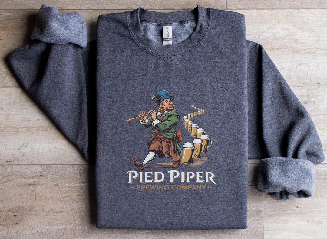 Pied Piper Brewing Company Hoodie Sweatshirt T-shirt - Beer Lovers ...