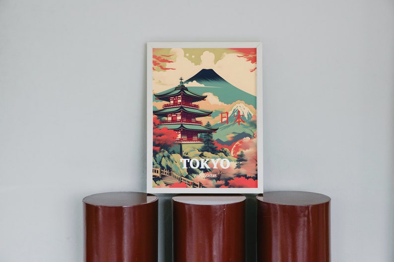 Tokyo Traditional Travel Print Japan, Tokyo Poster, Tokyo Print ...