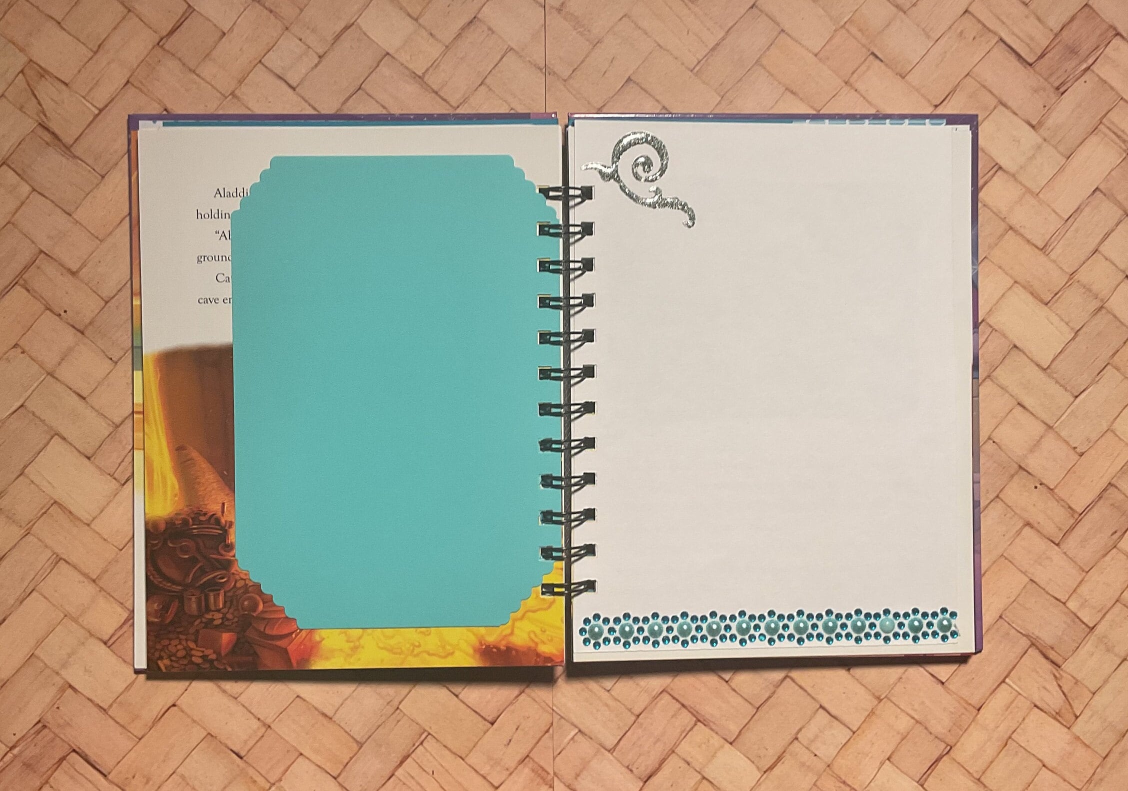 Disney Aladdin Autograph and Photo Book, Journal, Unique Handmade ...
