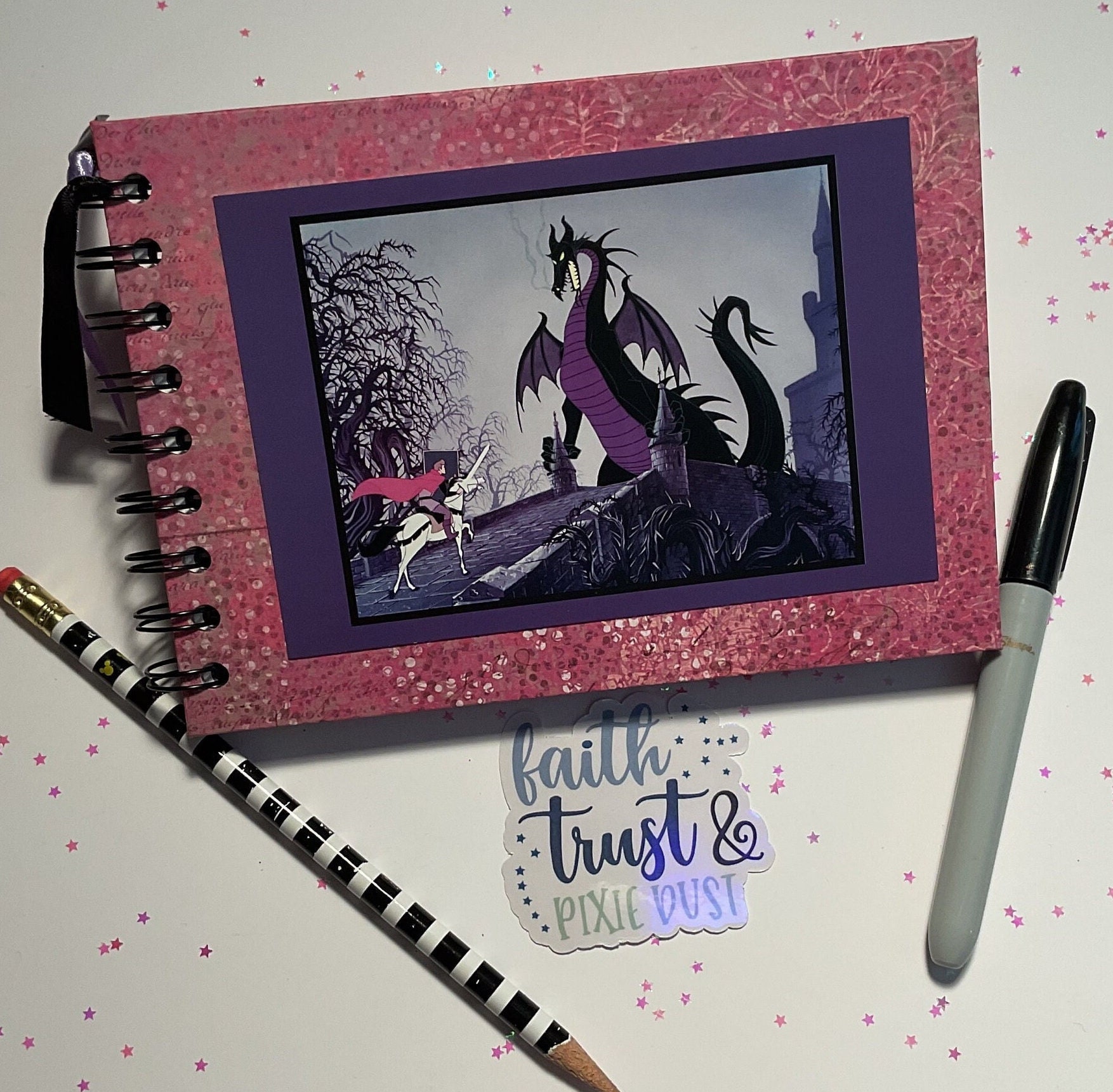 Disney Autograph Maleficent Dragon Book Scrapbook Photo Book 30 Pages ...
