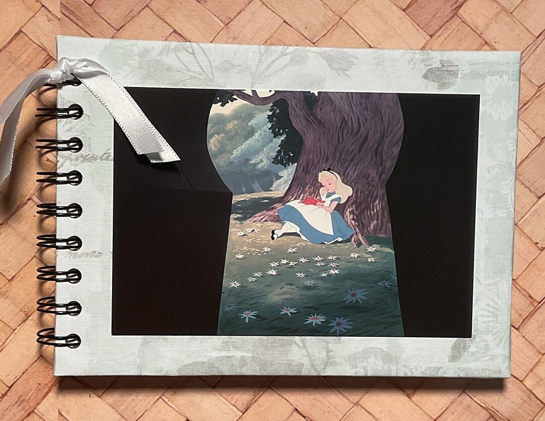 Disney Personalized Autograph Book Journal Handmade Scrapbook Alice in ...
