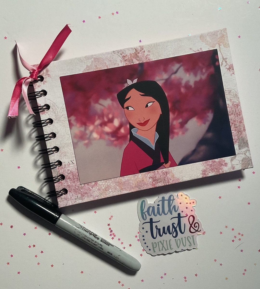 Disney Mulan Autograph Book Personalized Journal Handmade Signatures 30 ...