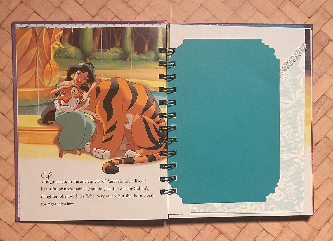 Disney Aladdin Autograph and Photo Book, Journal, Unique Handmade ...