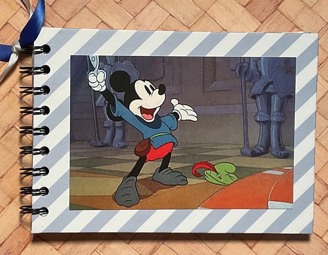 Disney Mickey Mouse Autograph Book Journal Handmade Scrapbook ...