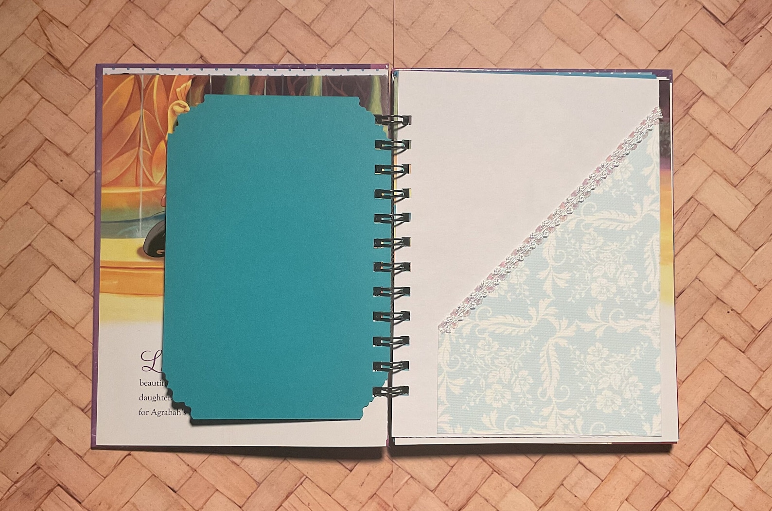 Disney Aladdin Autograph and Photo Book, Journal, Unique Handmade ...