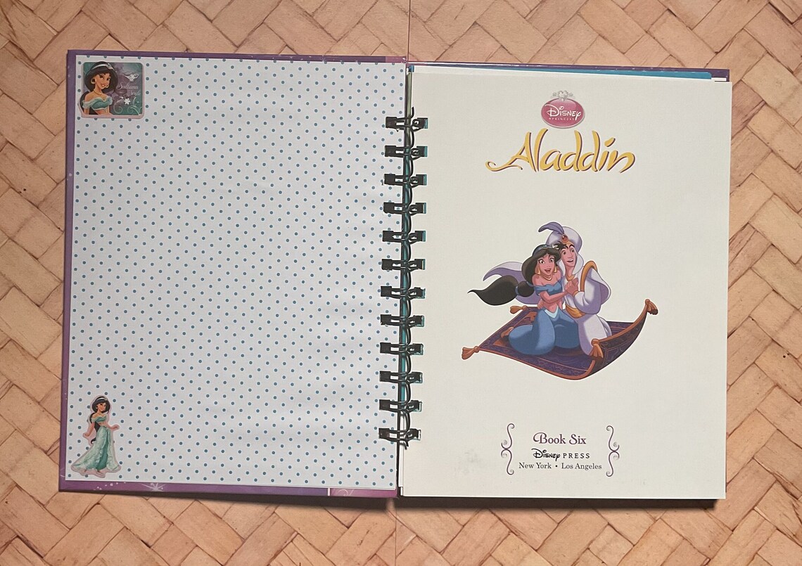 Disney Aladdin Autograph and Photo Book, Journal, Unique Handmade ...