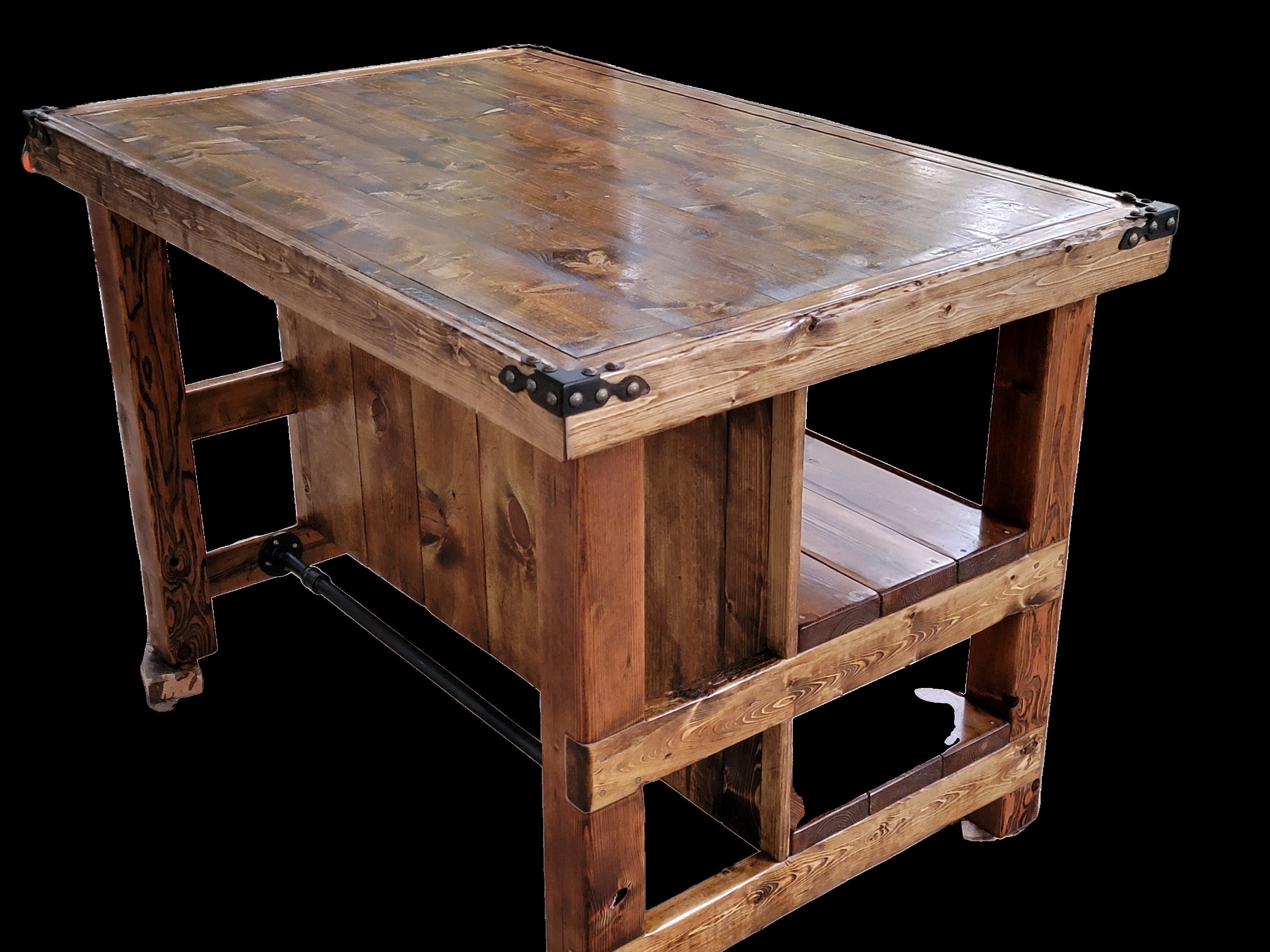 Handcrafted Solid Wood Kitchen Table: Your Multipurpose Island ...