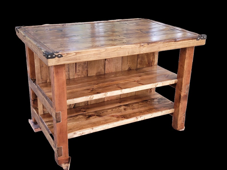 Handcrafted Solid Wood Kitchen Table: Your Multipurpose Island ...