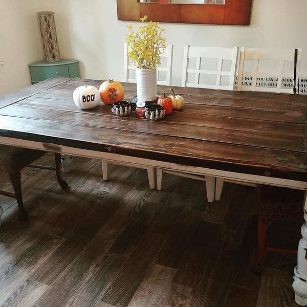Rustic Dining Table - Etsy