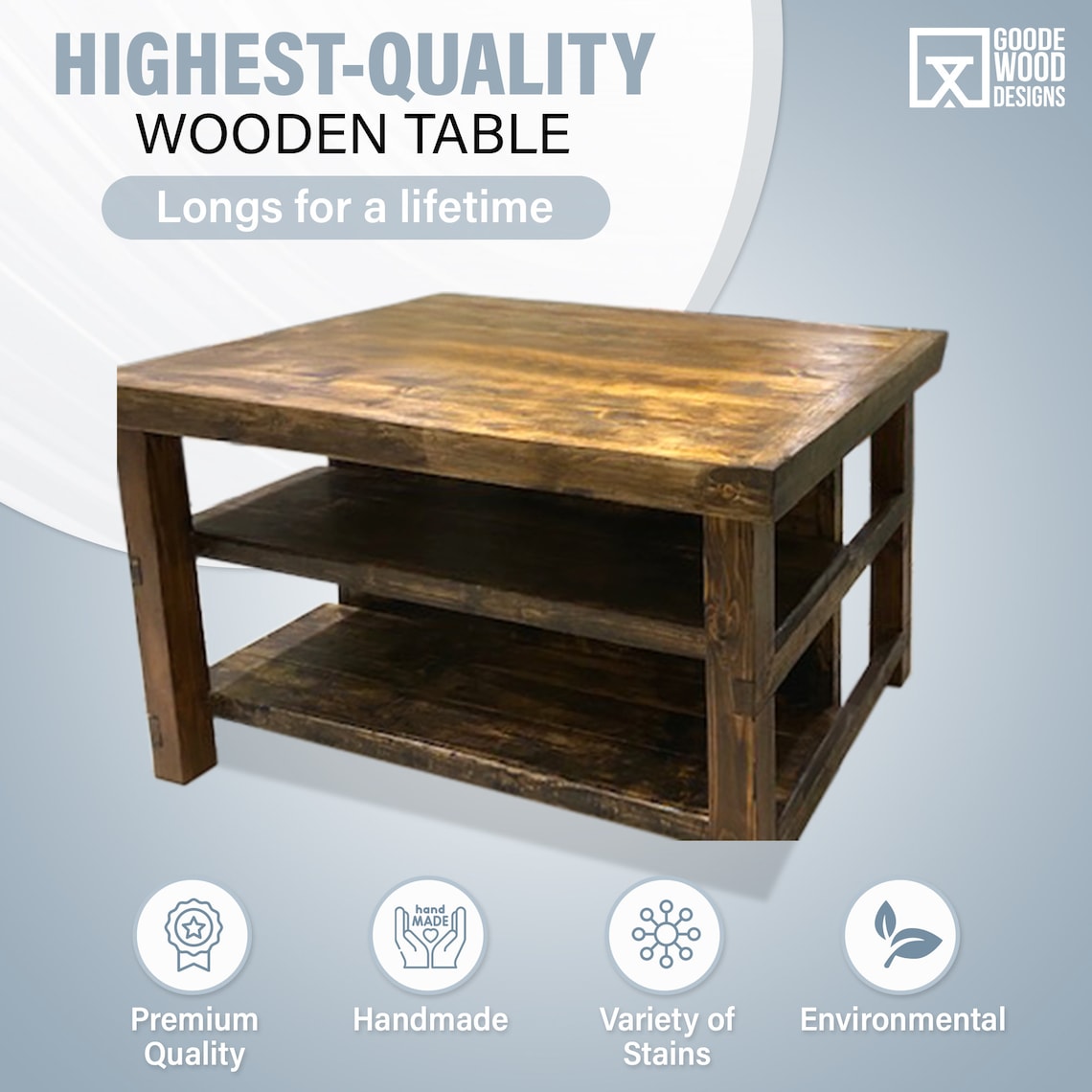 Handcrafted Solid Wood Kitchen Table: Your Multipurpose Island ...