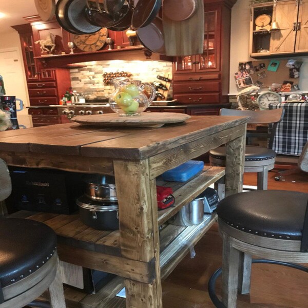 Butcher Block Table - Etsy