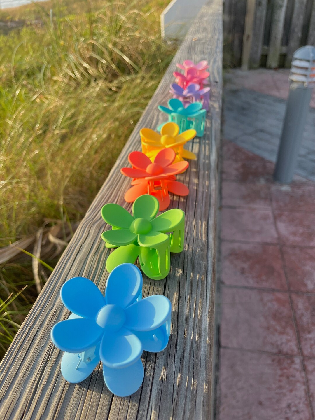 Flower Claw Clips, Accessories, Beach Wear, Beachy Gifts, Hair ...