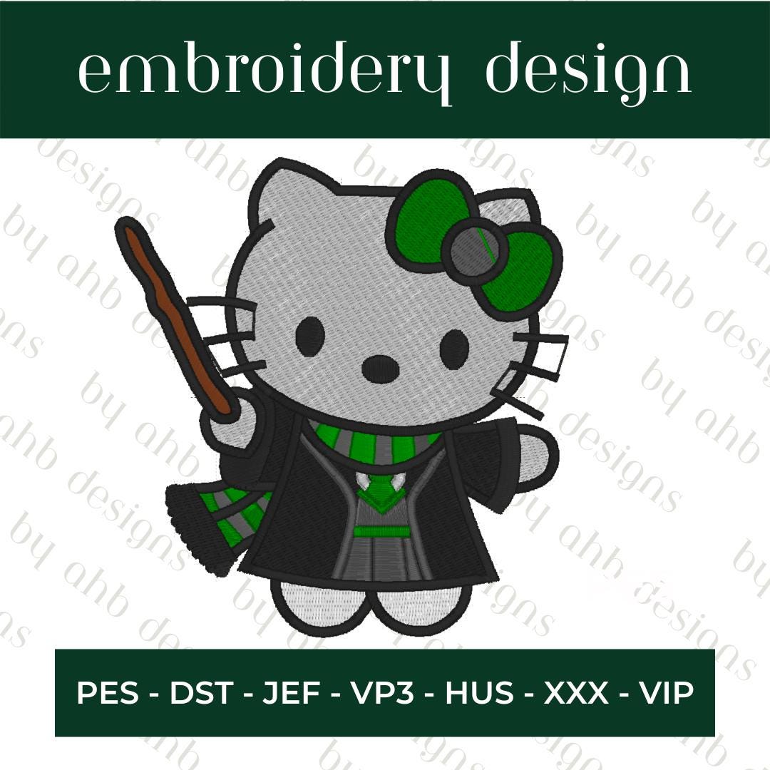Wizard Embroidery Design, Kitty Embroidery Files, Embroidery Files ...