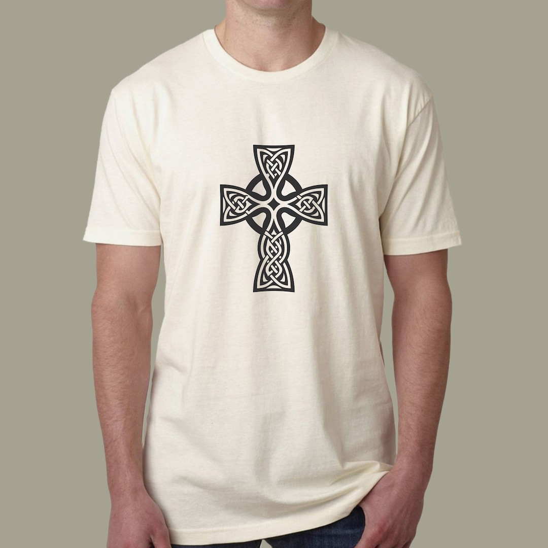 Celtic Knot Celtic Cross T-shirt Celtic Knot Front Ireland Irish Knot ...