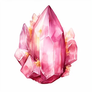 Pink Crystal Clipart, High Quality PNG, Mystical Magical Crystals PNG ...