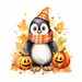 Fall Penguin Clipart, High Quality Png, Kids Clipart, Nursery ...