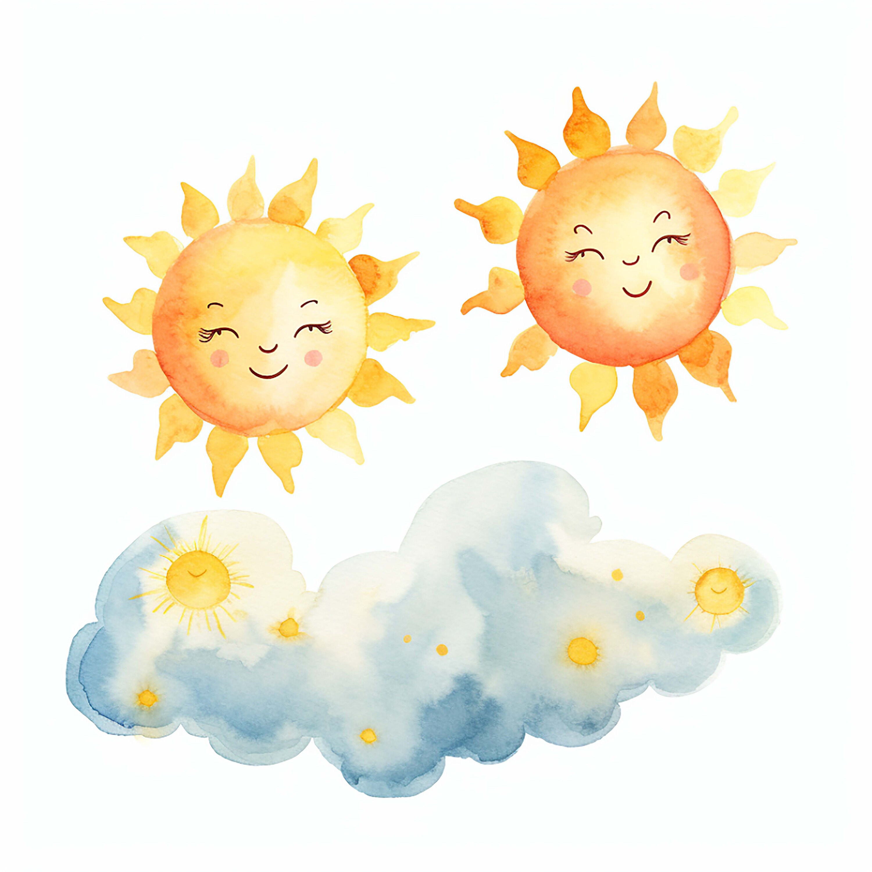 Watercolor Cloud Clipart Cute Clipart Nursery Clipart - Etsy
