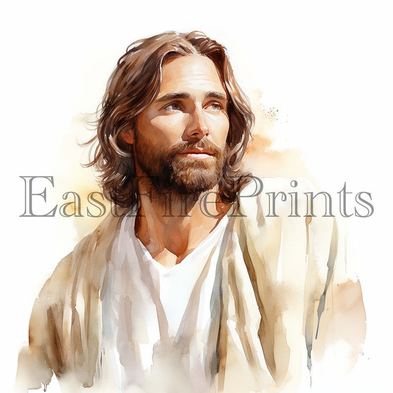 20 Watercolor Jesus Christ Clipart High Quality Png - Etsy