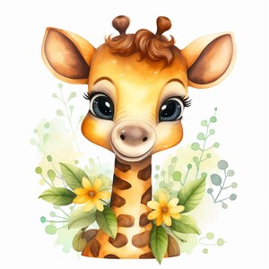Cute Giraffe Clipart, High Quality PNG, Giraffe PNG Baby Animal Clipart ...
