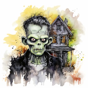 Frankenstein Clipart, High Quality Png Halloween Printables Spooky Clip ...