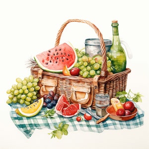 Picnic Clipart, High Quality PNG Picnic Illustration Summer Clipart ...