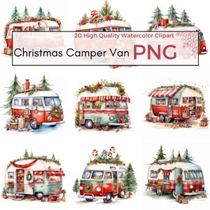 Christmas Camper Van Clipart, High Quality PNG, Christmas Clipart ...