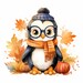 Fall Penguin Clipart, High Quality Png, Kids Clipart, Nursery ...