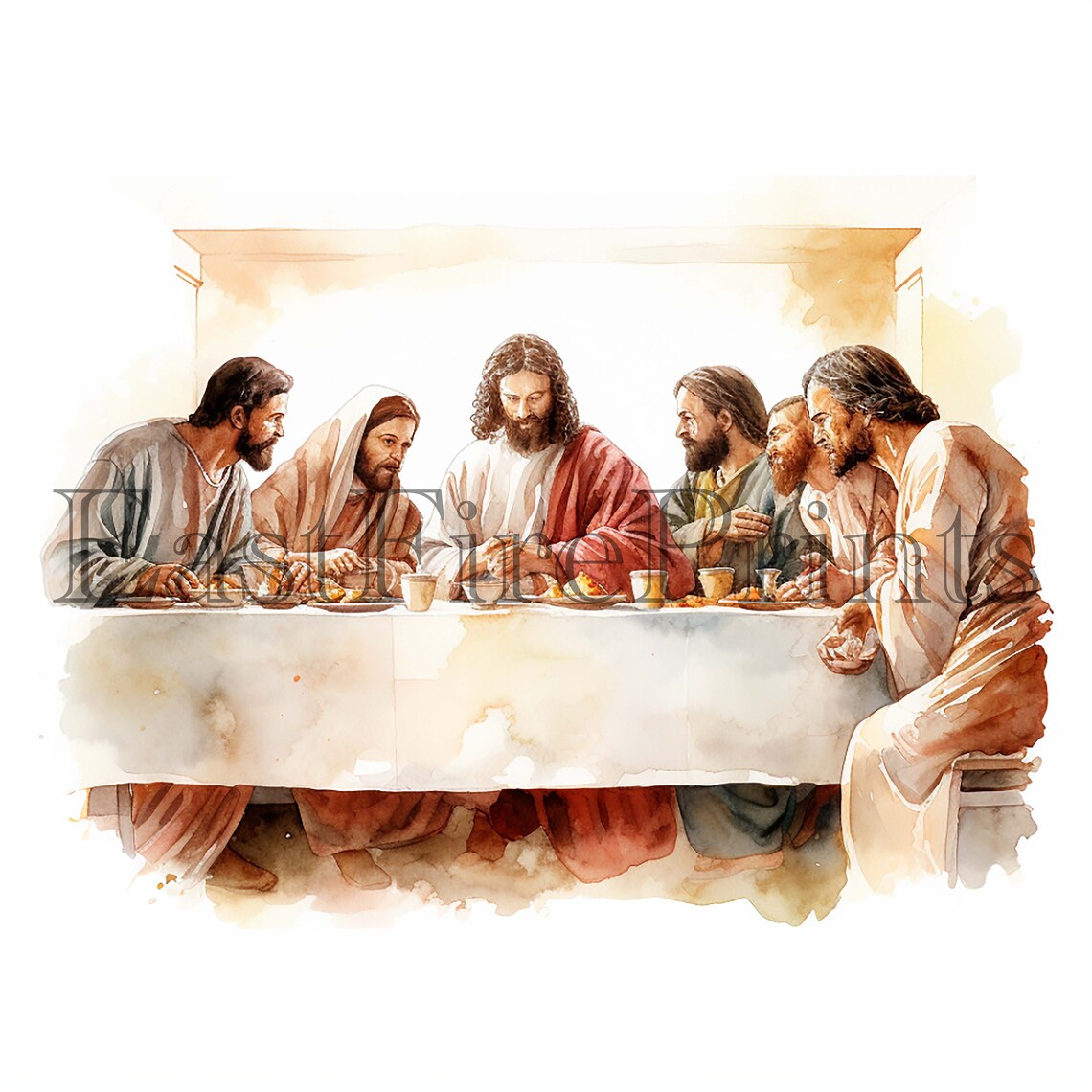 20 the Last Supper Clipart Watercolor High Quality Png - Etsy Canada