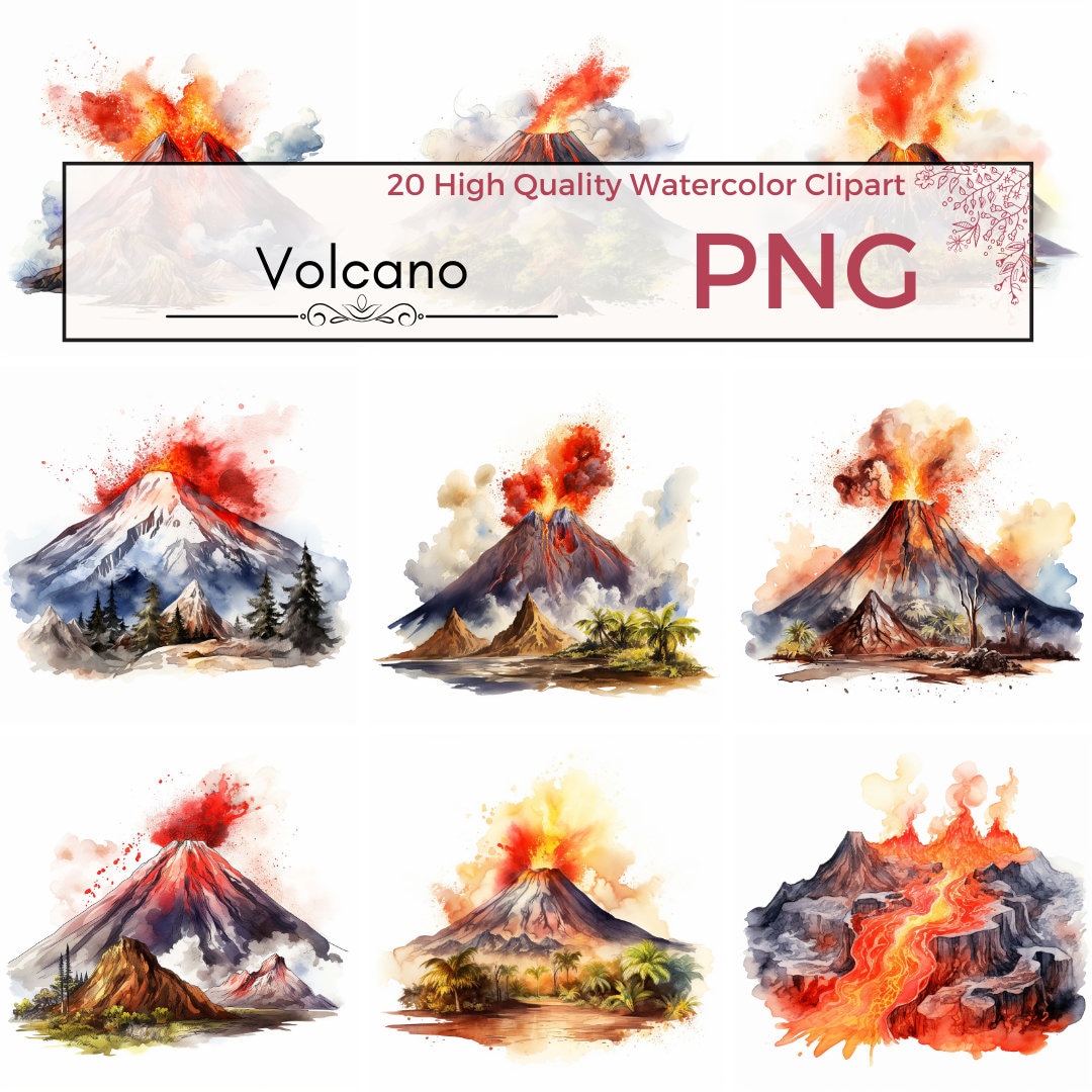 Volcano Clipart, High Quality Png Lava Nature Clip Art Volcano ...