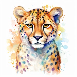 Cheetah Clipart, High Quality PNG, Safari Animals Clipart, Cheetah Art ...