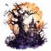 Haunted Tree Clipart High Quality Png Halloween Clipart - Etsy