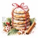 Watercolor Christmas Cookies Clipart High Quality Png Xmas - Etsy
