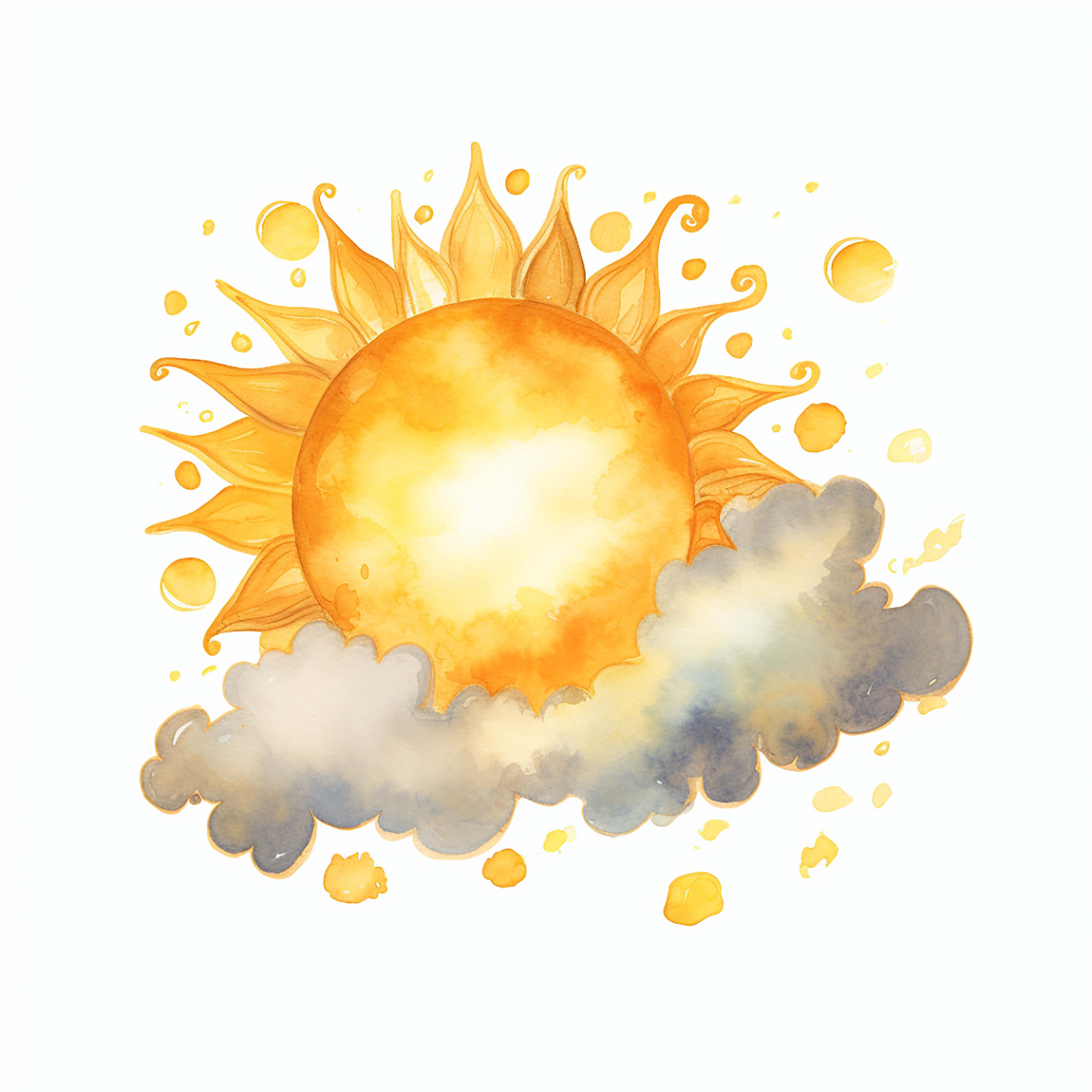 Watercolor Cloud Clipart Cute Clipart Nursery Clipart - Etsy