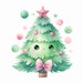 Pastel Christmas Tree Clipart High Quality PNG Cute Christmas - Etsy