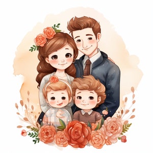 Chibi Family Clipart, High Quality Png Chibi Cute Clipart Children ...