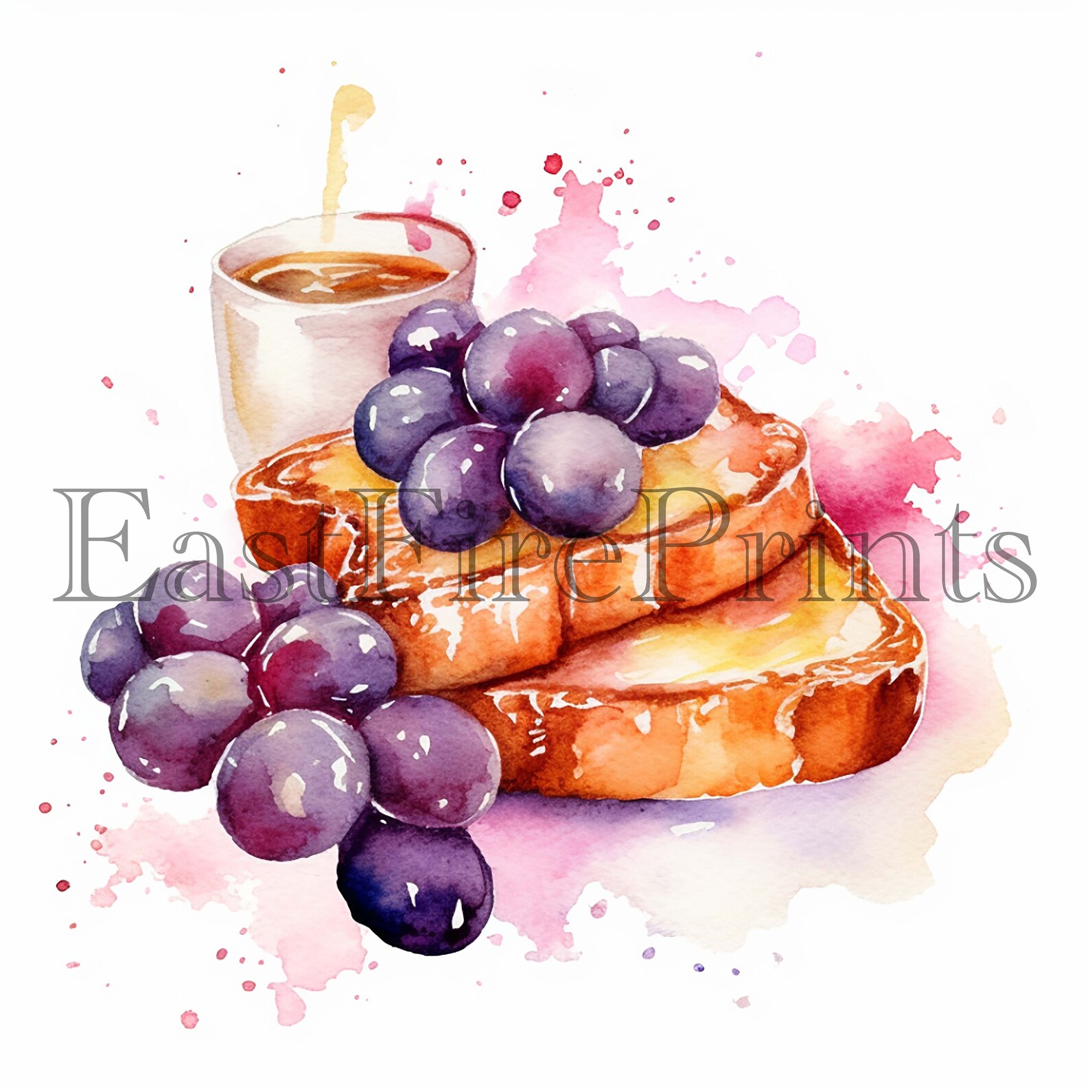 20 PNG Watercolor Grapes Clipart Fruit Clipart Summer - Etsy