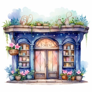 Watercolor Storefront Fantasy Clipart, Fantasy Jpg, Fantasy Art ...