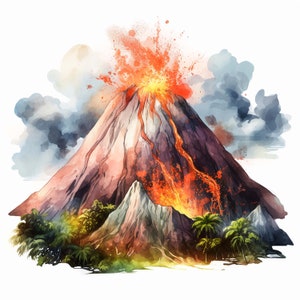 Volcano Clipart, High Quality Png Lava Nature Clip Art Volcano ...