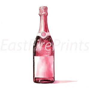 Set of 20 Watercolor Champagne Clipart | 20 Celebration Illustrations ...
