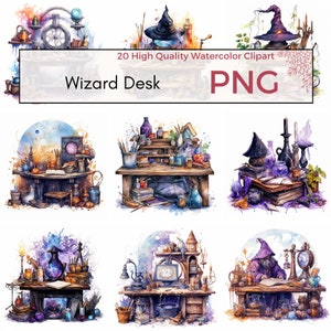 Wizard Desk Clipart, High Quality PNG, Fantasy Clipart, Wizard PNG ...