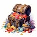 Pirate Treasure Clipart, High Quality PNG Gold Coins Treasure Chest ...