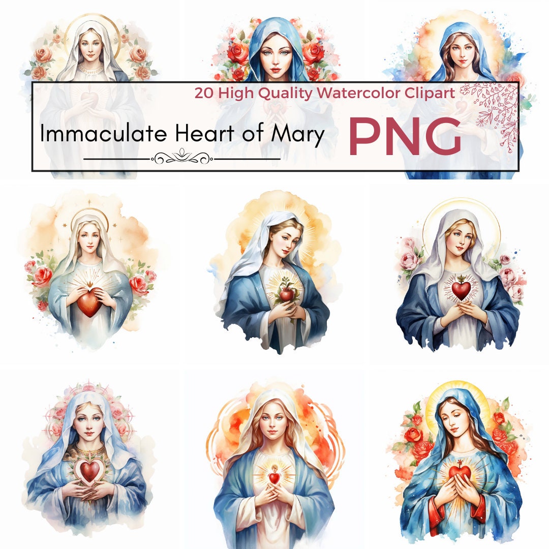 Immaculate Heart of Mary Clipart, High Quality Png Virgin Mary Png ...