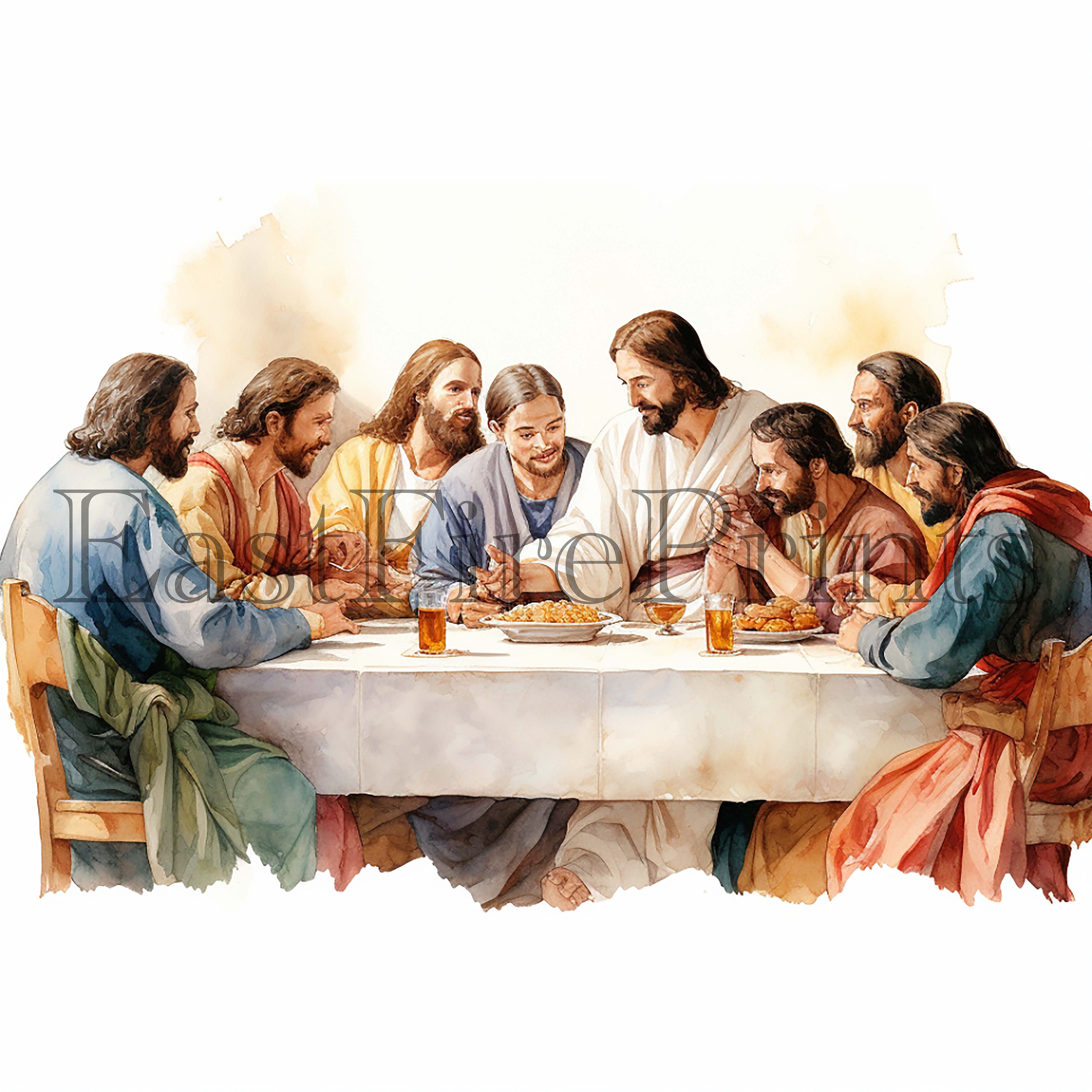 20 the Last Supper Clipart Watercolor High Quality Png - Etsy Canada
