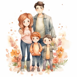 Chibi Family Clipart, High Quality Png Chibi Cute Clipart Children ...