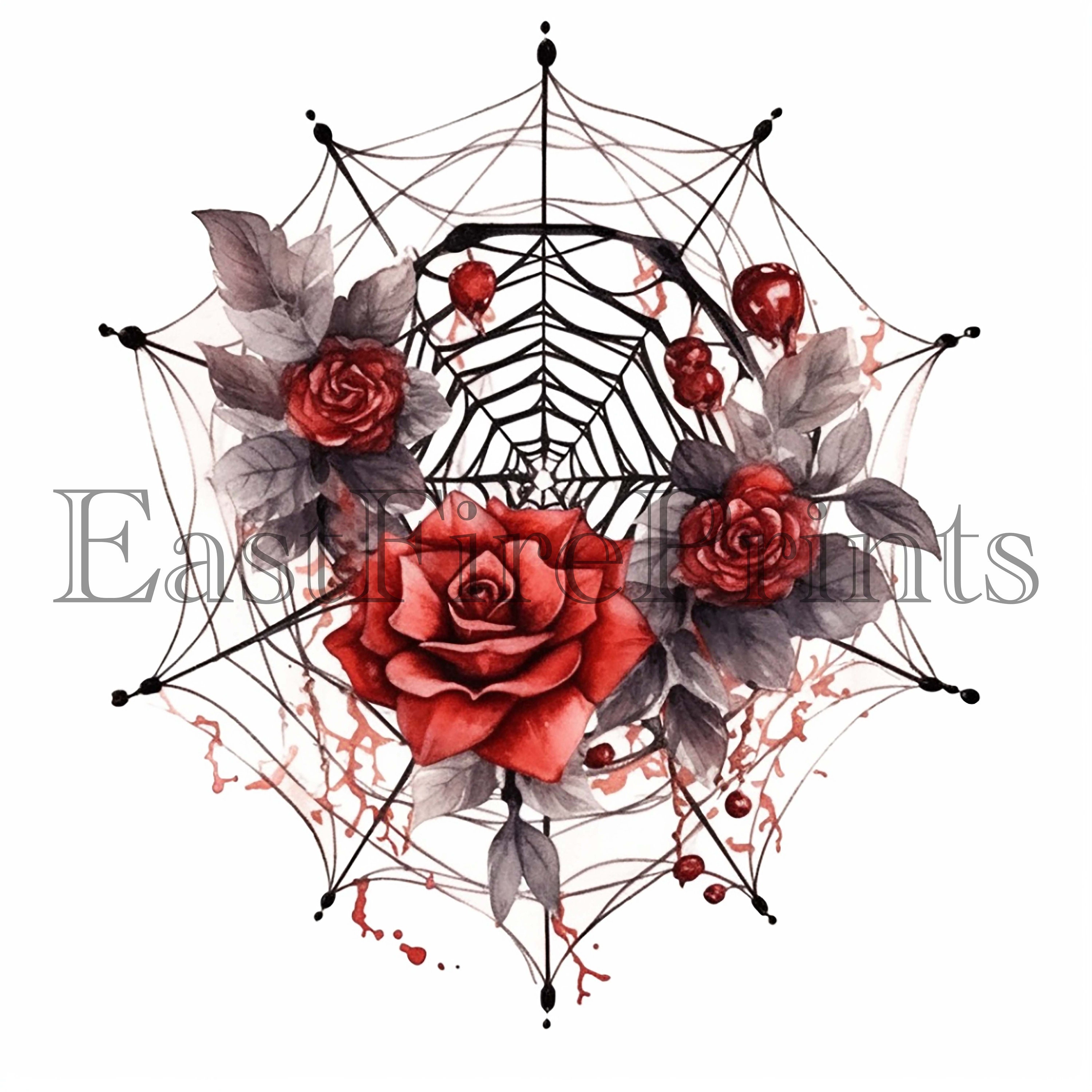 20 Watercolor Gothic Spiderwebs Clipart Dark Fantasy Clipart - Etsy