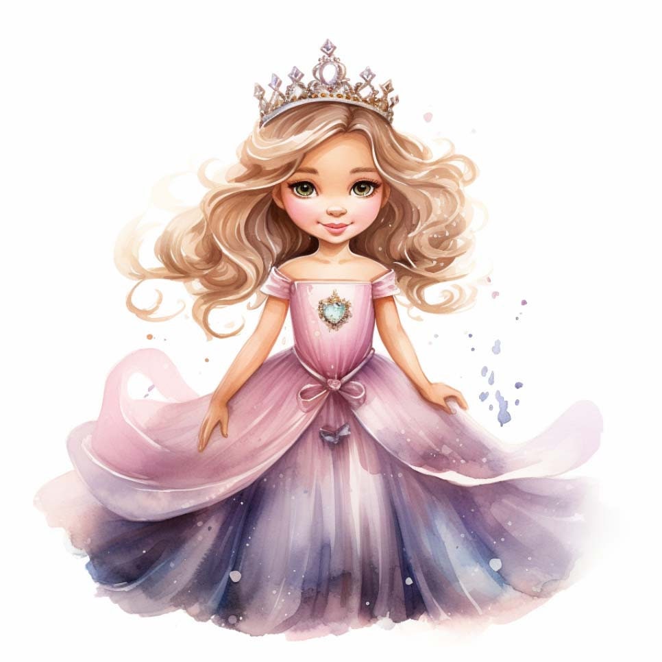 Princess Clipart High Quality PNG Cute Clipart Magical - Etsy