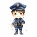 Watercolor Policeman Clipart, Cute Clipart Nursery Clipart Children Jpg ...