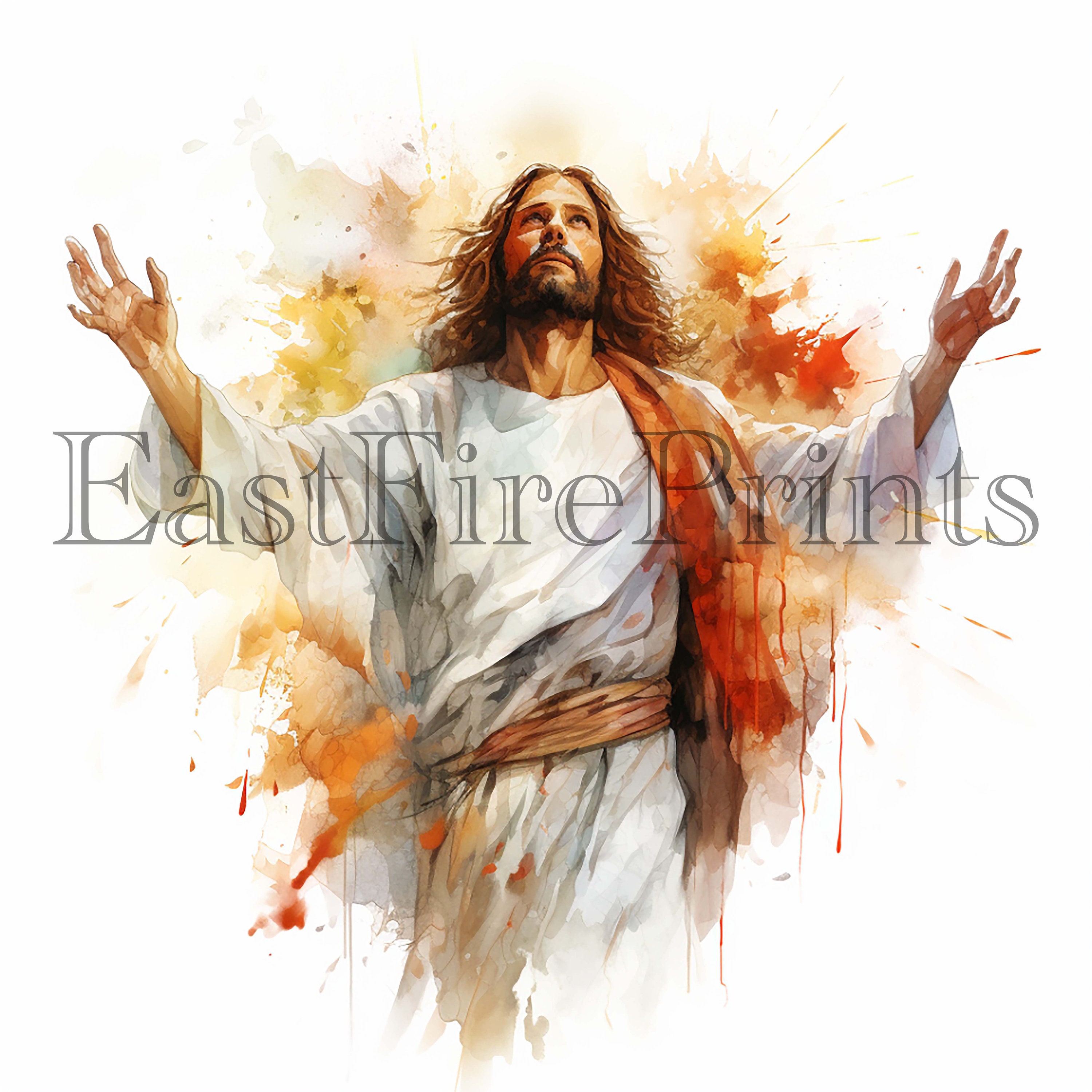 Watercolor Jesus Christ Clipart High Quality Png Christian - Etsy