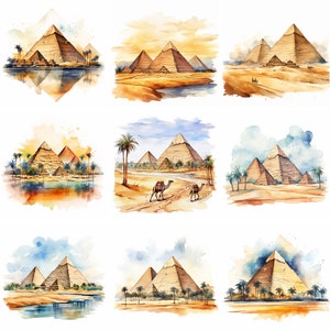 The Great Pyramids Clipart, High Quality PNG, Ancient Egypt Clipart ...